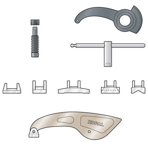 Accessori Piccolo Bloc - Codice F005004 - Staffaggio verticale Kopal